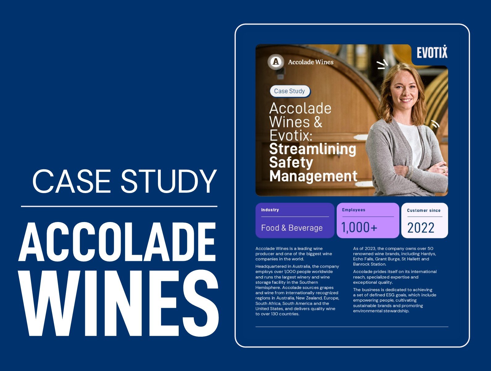 Accolade Wines Case Study | Evotix